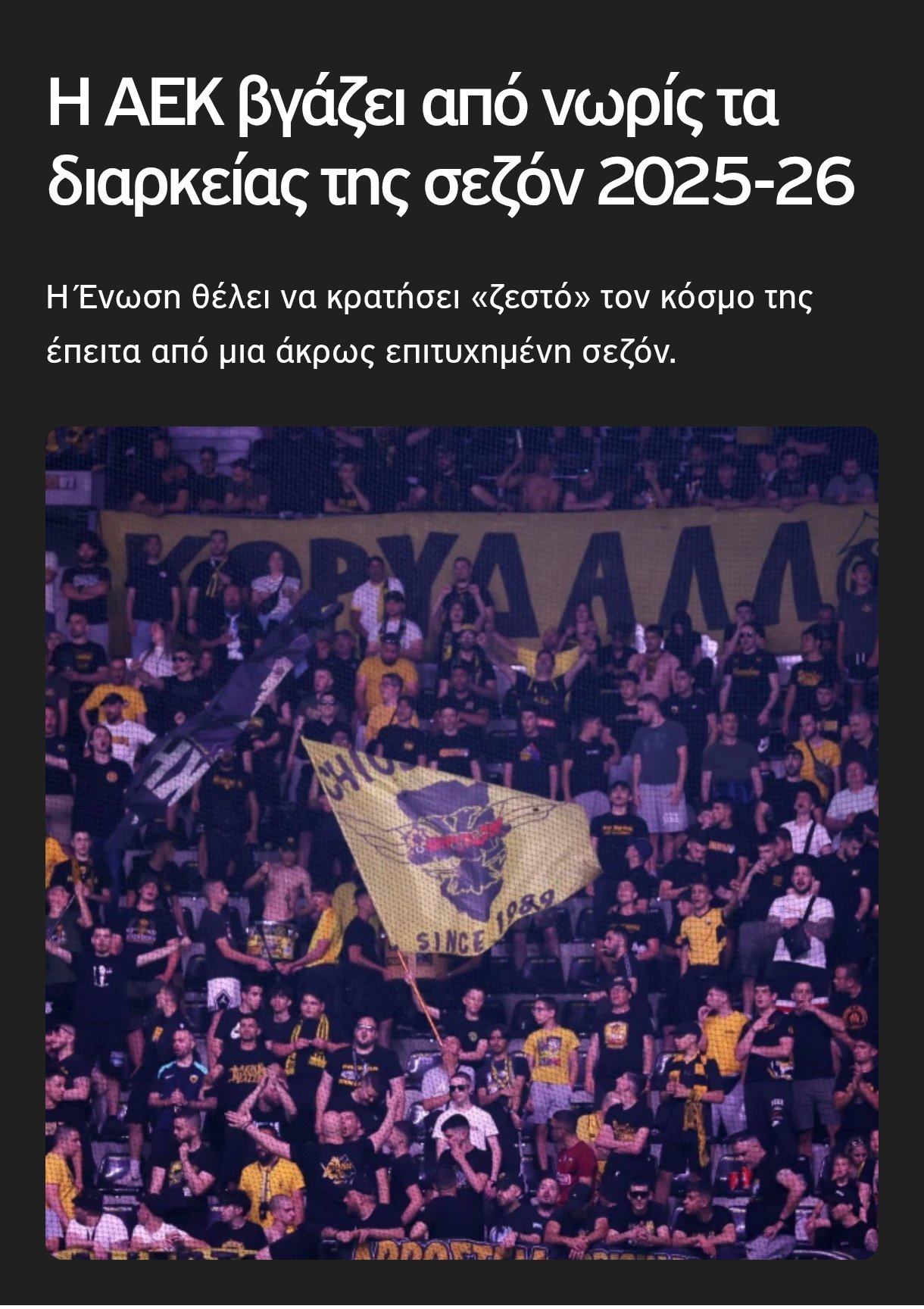 Α.Ε.Κ. BC 2024-25 [Νέα-Μεταγραφές] - Μπασκετική ΑΕΚ - kitrinomavro